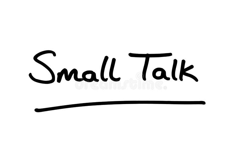 Small Talk Text. Lettering in a Speech Bubble. Stock Vector ...