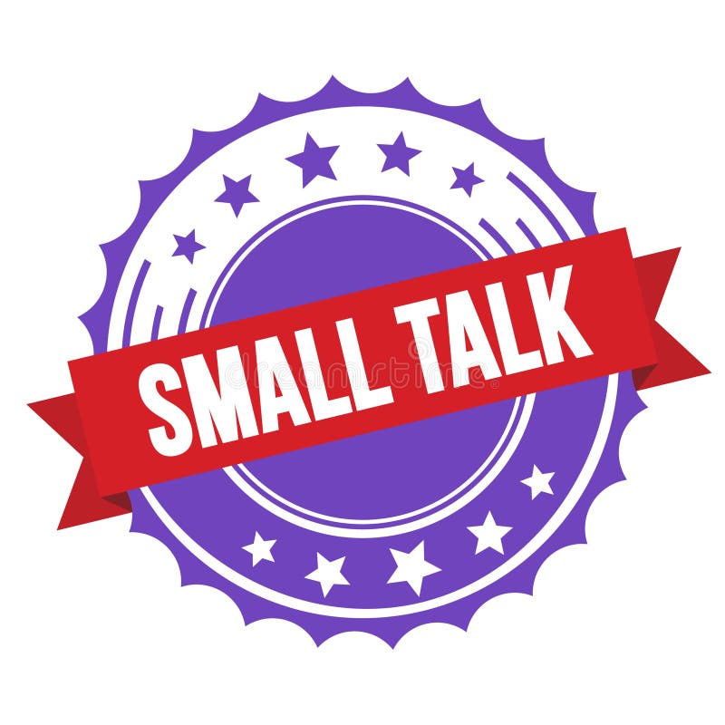 Small Talk Text. Lettering in a Speech Bubble. Stock Vector ...