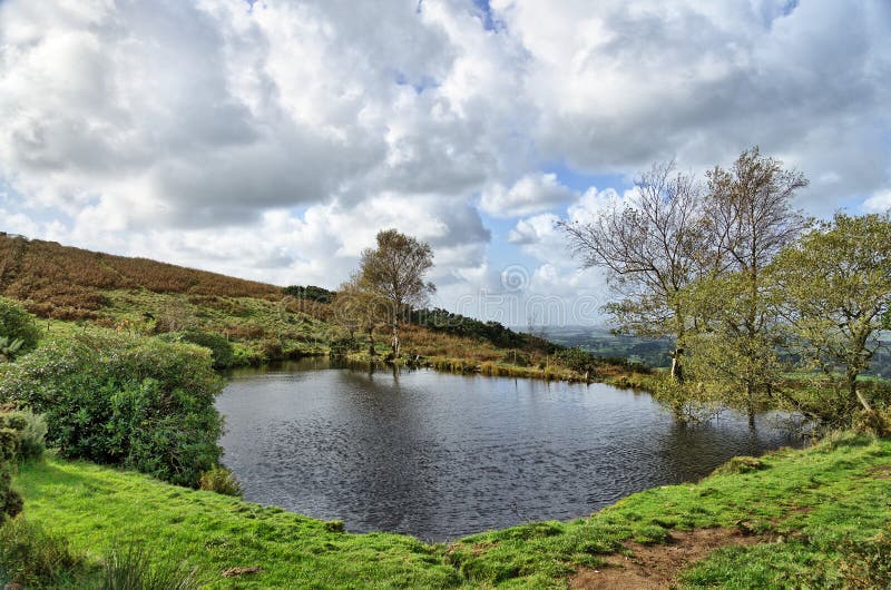 A Small Tarn in the Forest of Bowland Stock Photo - Image of water ...