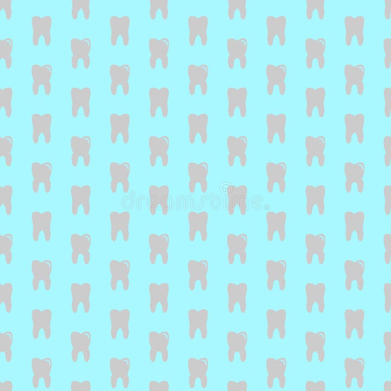 Small Teeth Shape Dental Seamless Pattern Design Stock Vector ...