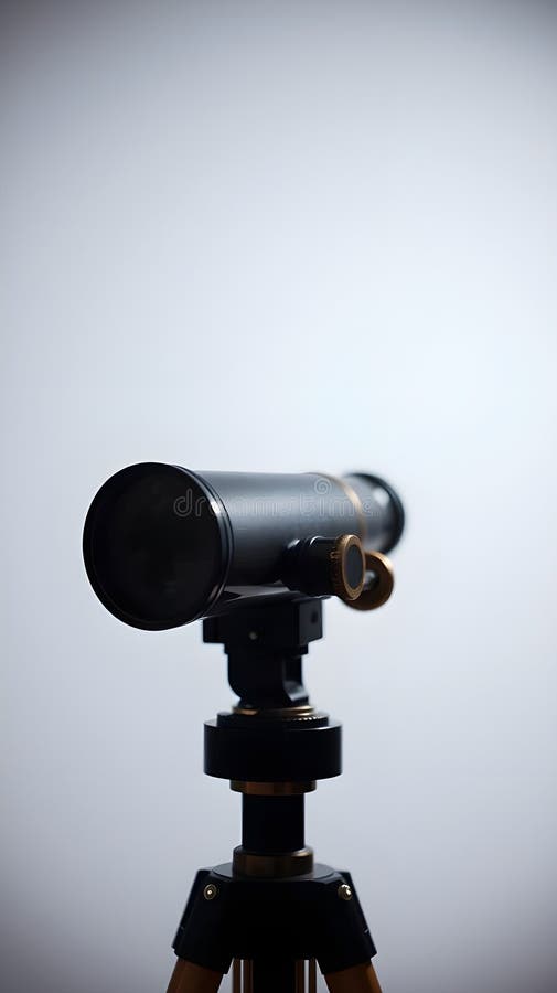 A Small Telescope, Isolated on a White Backdrop Stock Illustration ...