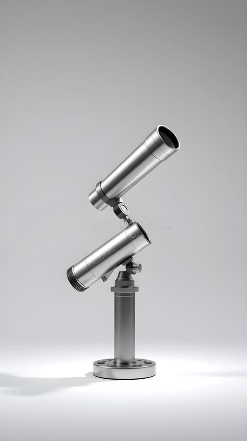 A Small Telescope, Isolated on a White Backdrop Stock Illustration ...