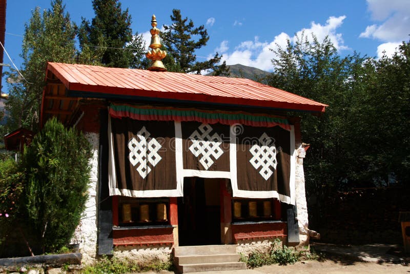 The small temple stock photo. Image of tibet, asia, traditional - 7692224