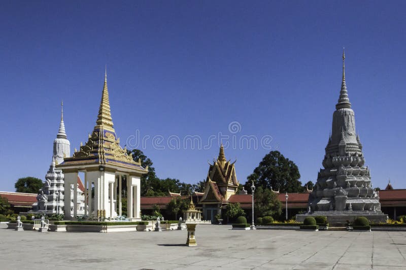 Small Temple Complex with a Typical Burial Place Stock Photo - Image of ...