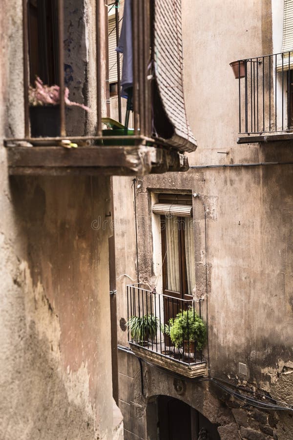 Small Terraces and Closed Windows on Small Homes Stock Photo - Image of ...