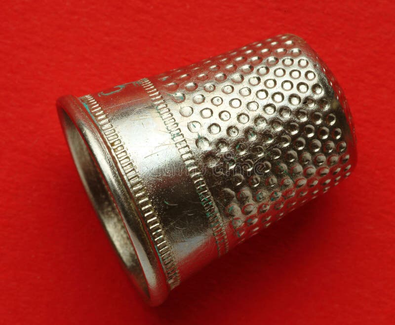 Thimble stock photo. Image of thimble, stitch, eyelet, finger - 44554