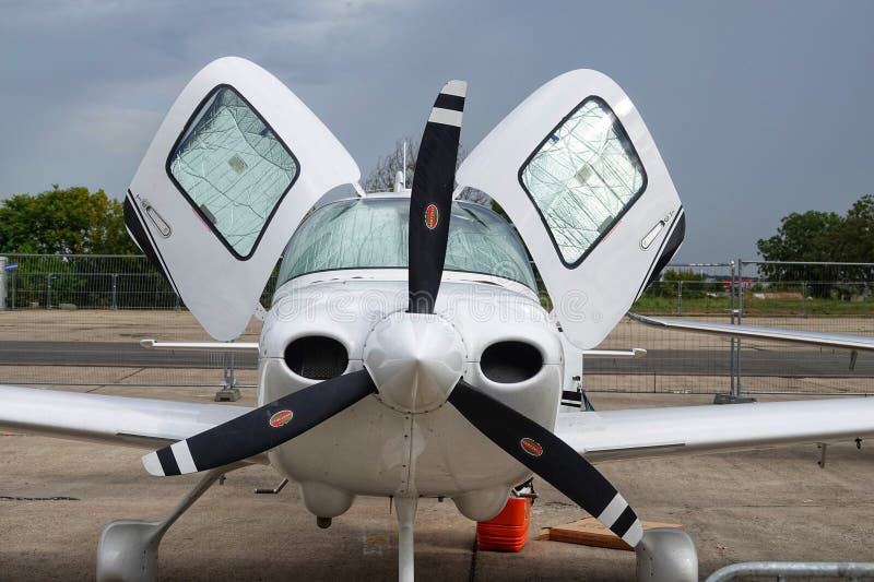 Small Three-bladed Propeller Plane - BIAS 2024 Stock Image - Image of ...