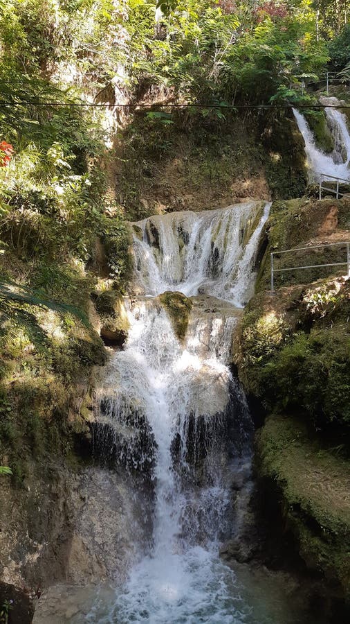 Small Tiered Waterfall with Clear and Cold Water Stock Image - Image of ...