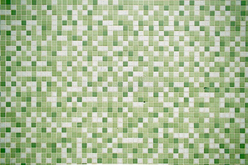 Mid Century Modern Green Square Tile Wall Background Stock Photo ...