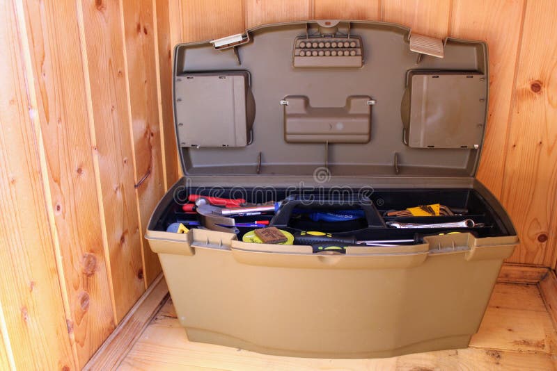 A Small Tool Box for Storing and Transporting Tools. Stock Photo ...
