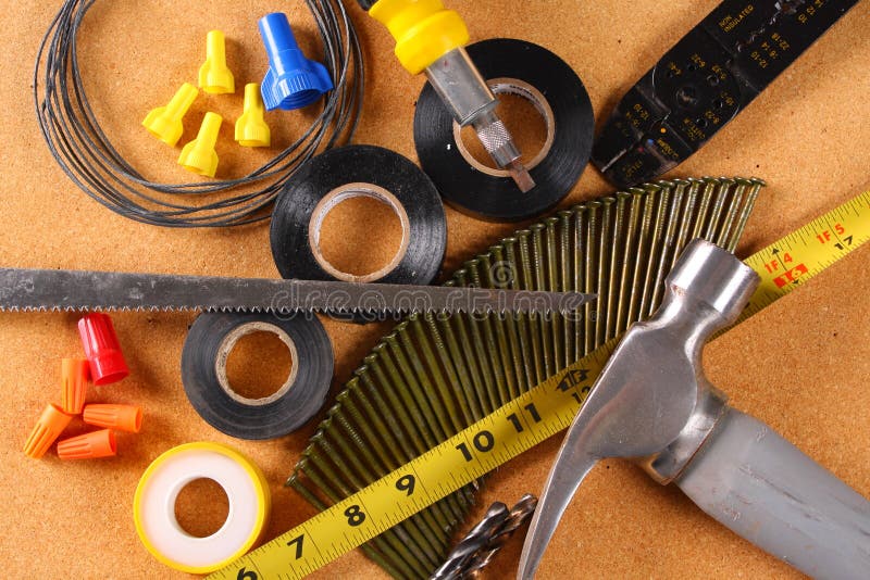 Small Tools stock photo. Image of build, home, wire, nuts - 9670360