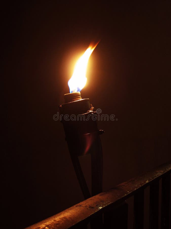 Small torch in the dark stock image. Image of torch - 325839999