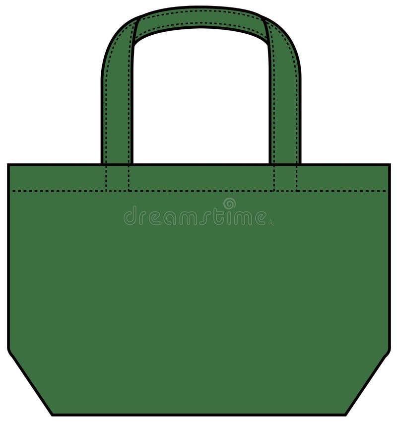 Small Tote Bag Ecobag , Shopping Bag Template Vector Illustration with ...