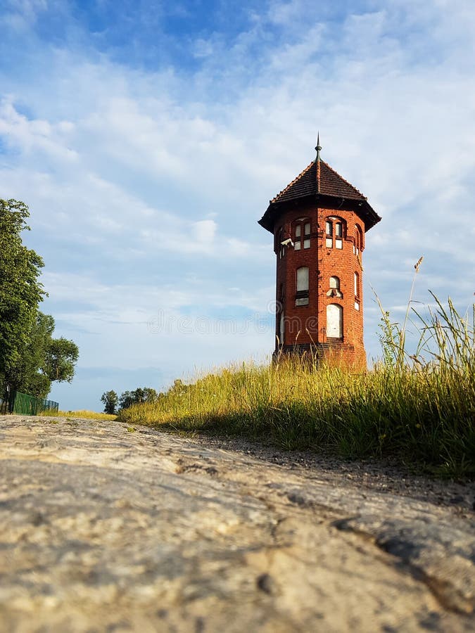 Small Tower of Bricks on the Road Stock Photo - Image of landscape ...