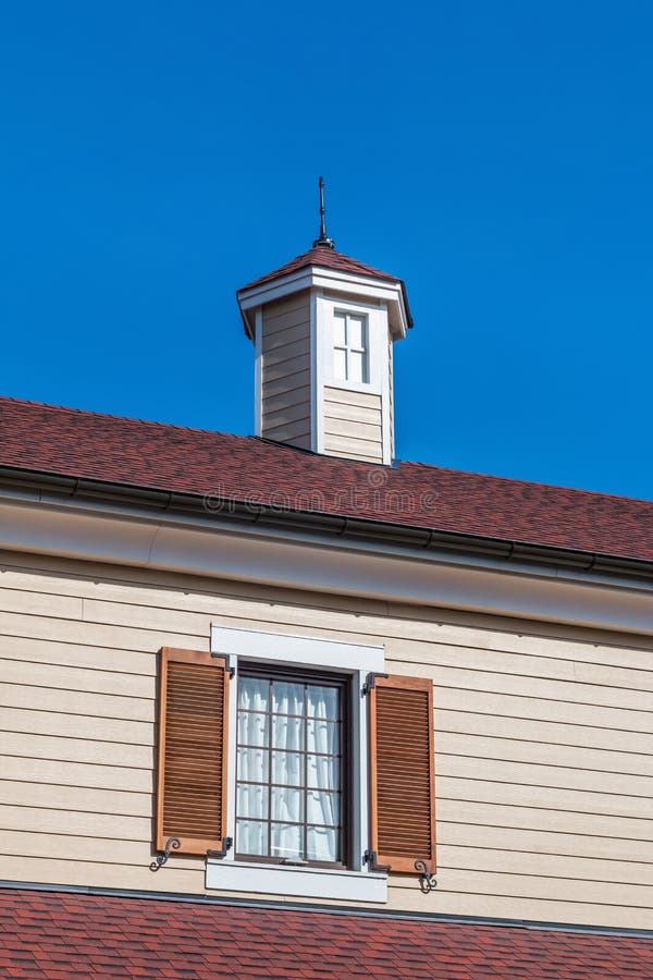 Small tower and window stock image. Image of roof, roofing - 67351223