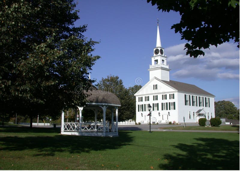 Small town center stock photo. Image of green, rural, historic - 38238