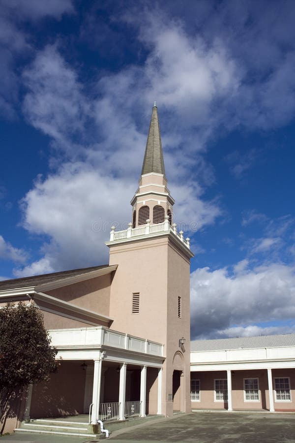 Small town church stock photo. Image of religious, blue - 1942442