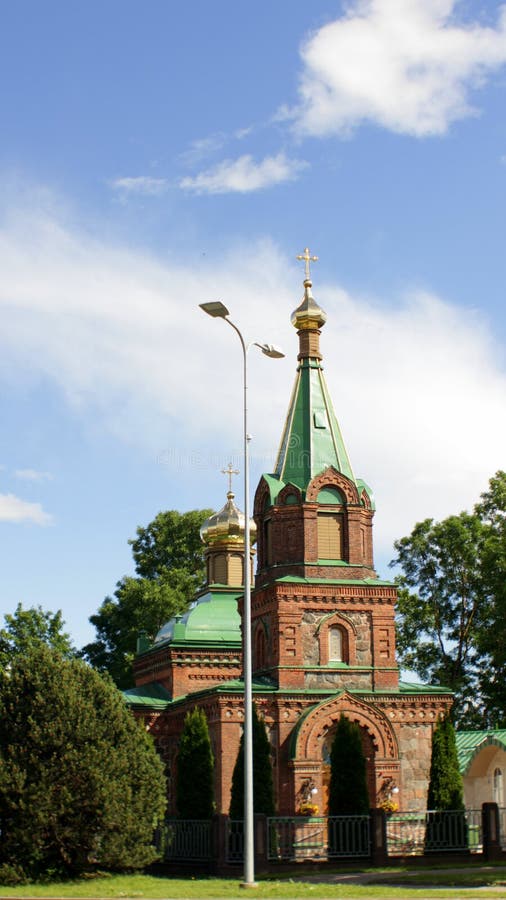 Small Orthodox Church in Rural Town Stock Photo - Image of history ...