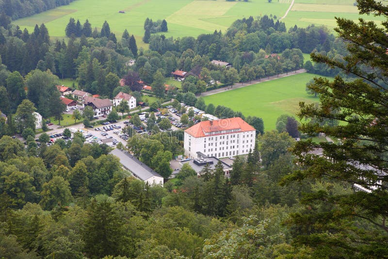 Small town on foot of alps stock photo. Image of outdoor - 24527748