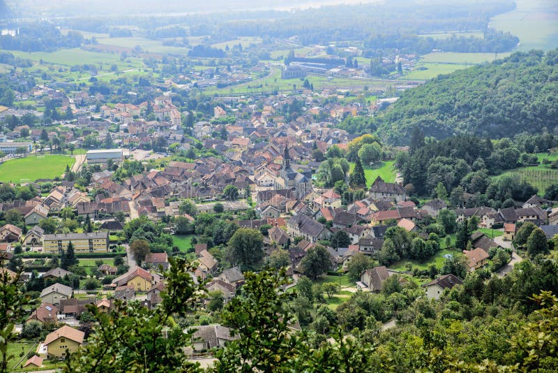 Small Town in the French Alps Stock Photo - Image of village, summer ...