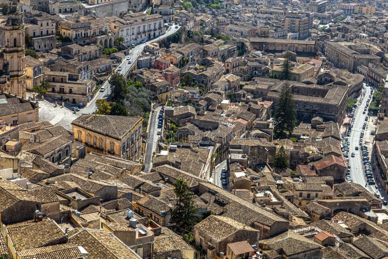 Small town high view stock photo. Image of town, italy - 177907600