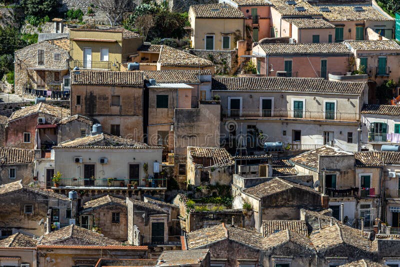 Small town high view stock photo. Image of white, tile - 177907716