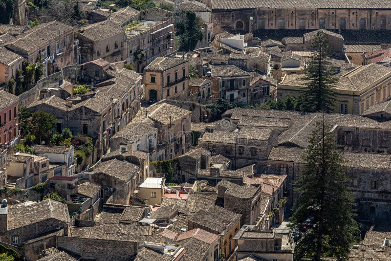 Small town high view stock photo. Image of italy, europe - 179424406