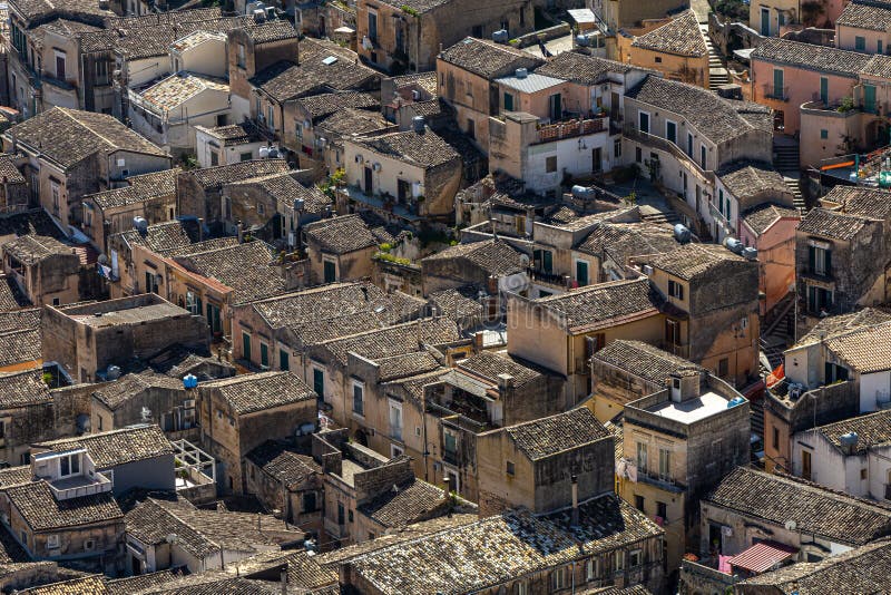 Small town high view stock photo. Image of green, europe - 179424744