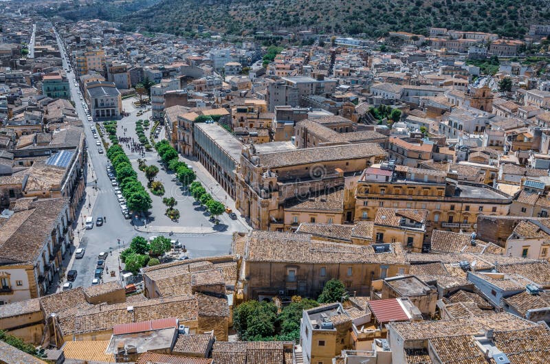 Small town high view stock image. Image of sicilian - 276510783