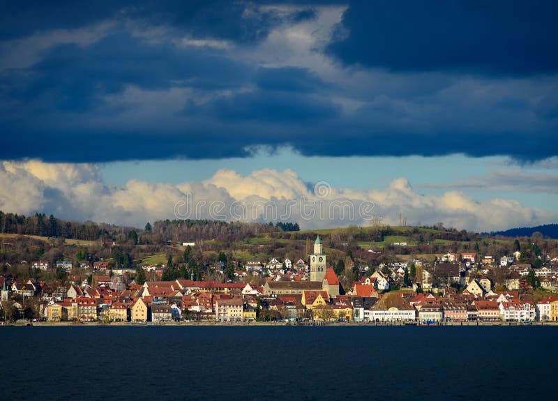 Small town at a lake stock photo. Image of aged, excursion - 112830830