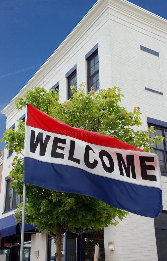 Small Town Main Street 8 Hyattsville MD Stock Photo - Image of facades ...