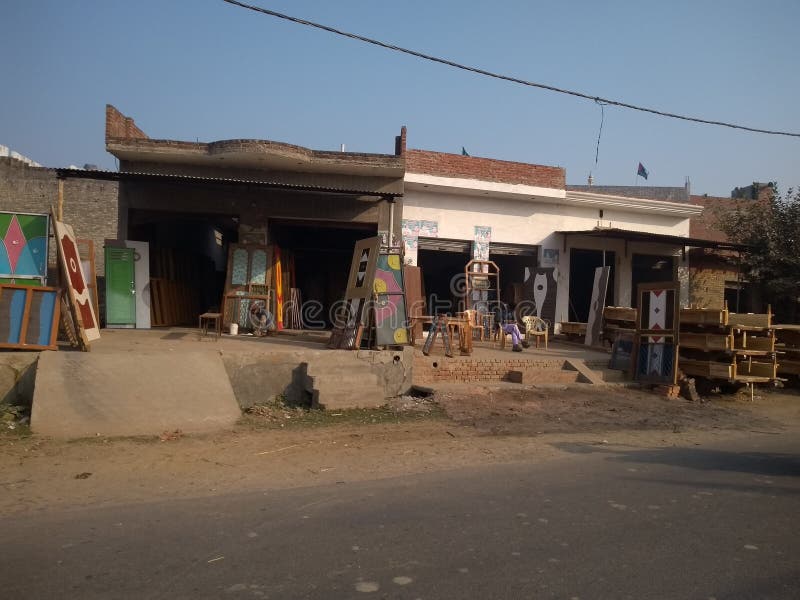 Small town market editorial photography. Image of items - 107609672