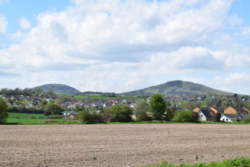 Small Town Mendig in the Eifel during Spring Stock Photo - Image of ...