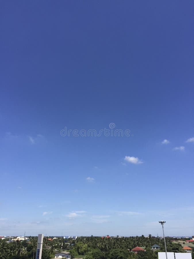 Small Town Scene on Beautiful Sunny Day. Stock Image - Image of rural ...