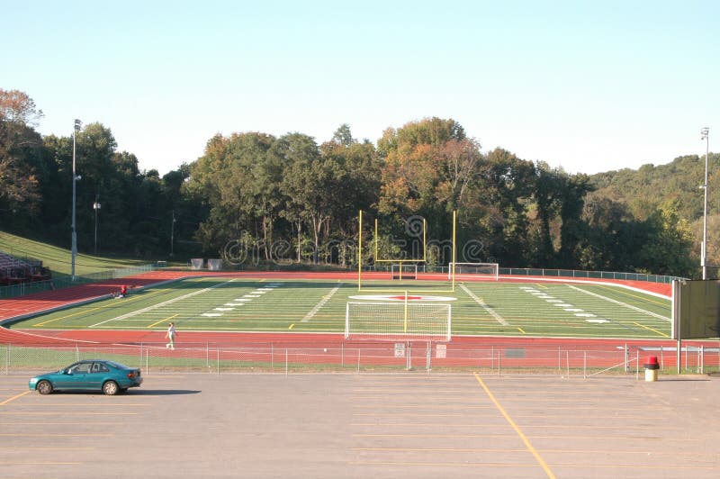 Small Town School Sports Field Stock Photo - Image of soccer, dash: 268108