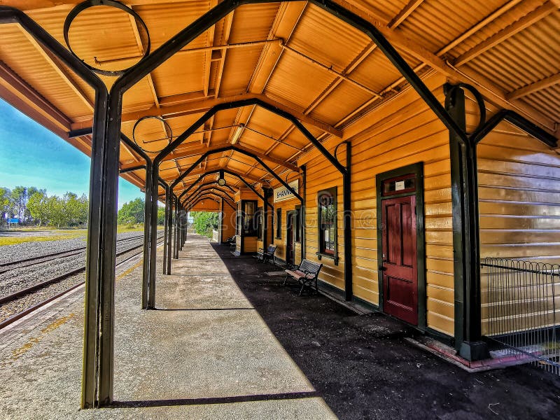 Small Town of Shannon Old Historic Railway Station Stock Photo - Image ...