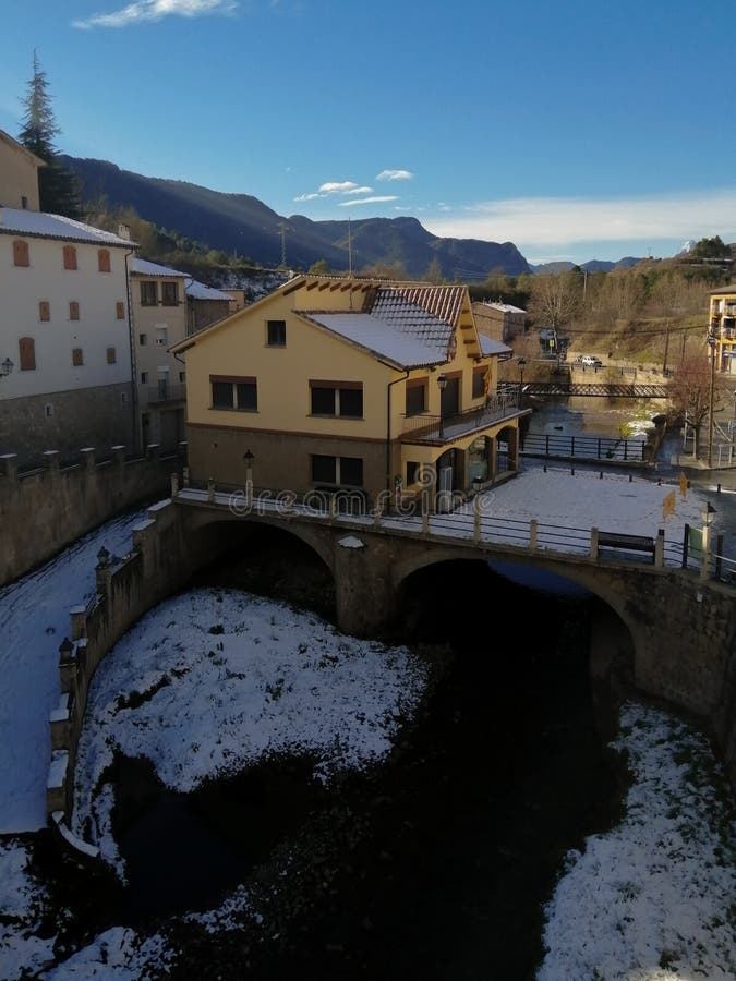 Small town stock image. Image of water, castle, vacation - 263842133