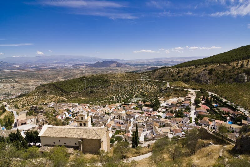 Small Town at Spanish Countryside Stock Image - Image of spanish ...