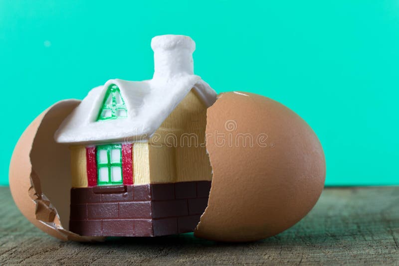 Small Toy House Egg Shell Stock Photos - Free & Royalty-Free Stock ...