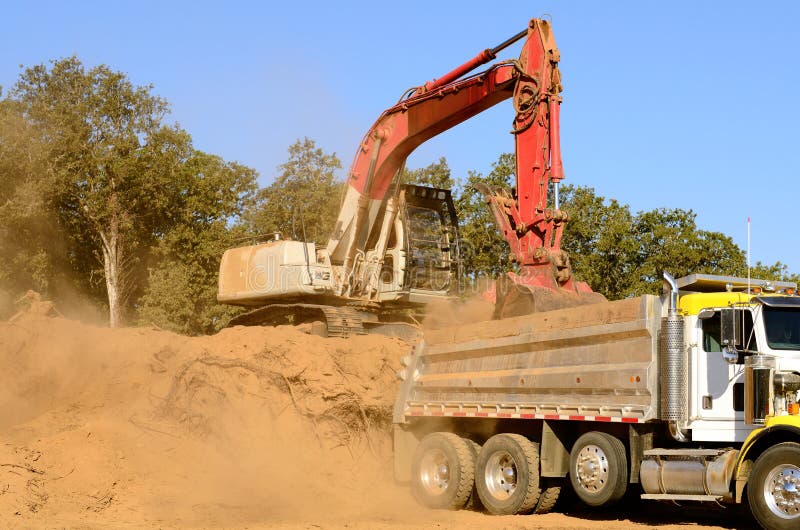 Track Hoe stock photo. Image of backhoe, development - 20781316