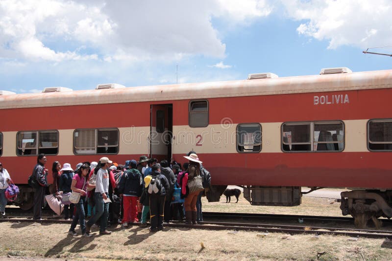Small Train Stop in Bolivia, South America Editorial Photo - Image of ...
