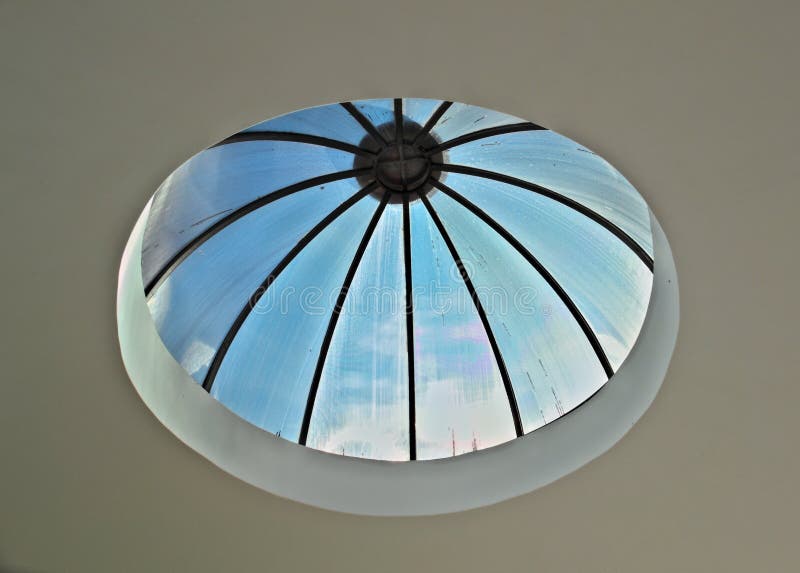 Small Transparent Dome with Look at Sky Stock Image - Image of circle ...