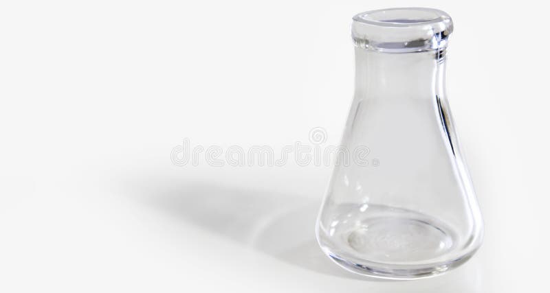Transparent Flask Holds Liquid for Scientific Experiment Generated by ...