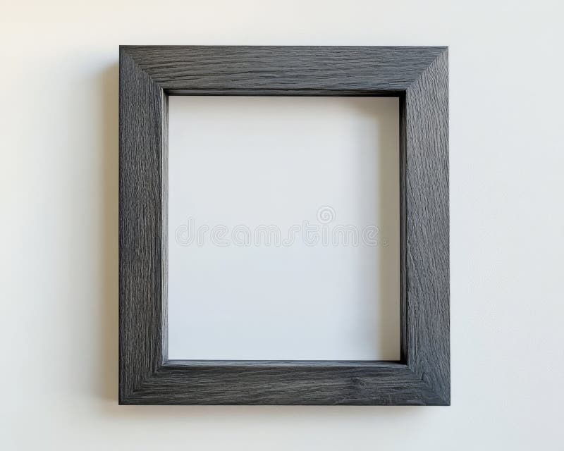 A Small Transparent Portrait Frame, Mounted in Grey, Remains Empty and ...