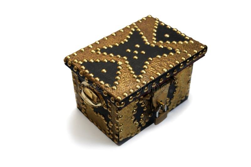 Small Treasure Chest. Oriental Style. Stock Photo - Image of white ...