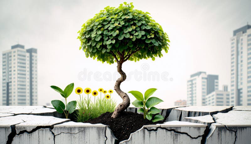 A Tree S Tenacity in Urban Concrete: Symbolizing Environmental Hope ...