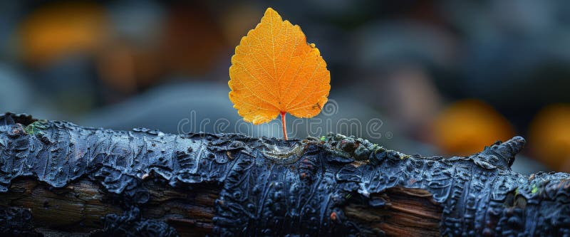 A Small Tree is Growing from a Branch of a Larger Tree Stock Photo ...