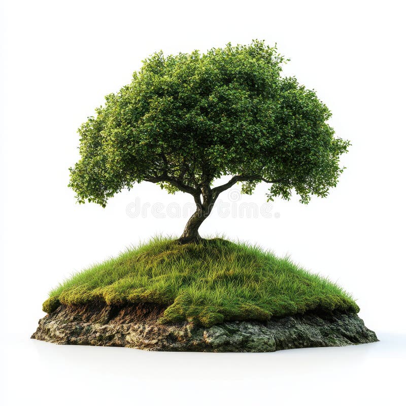 Small Tree Growing on a Tiny Island with Eco-friendly Technology ...