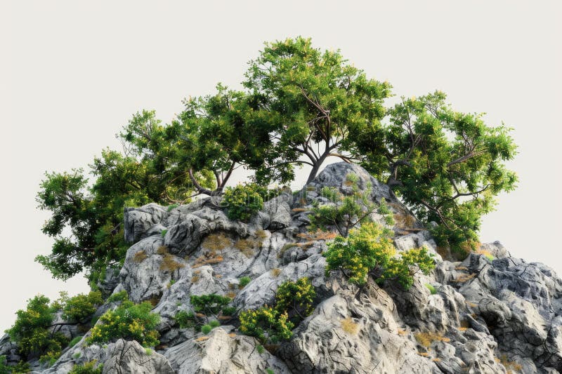 A Small Tree Growing on Top of a Mountain. Ideal for Nature and ...