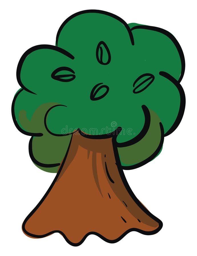 Small Tree, Illustration, Vector Stock Vector - Illustration of branch ...